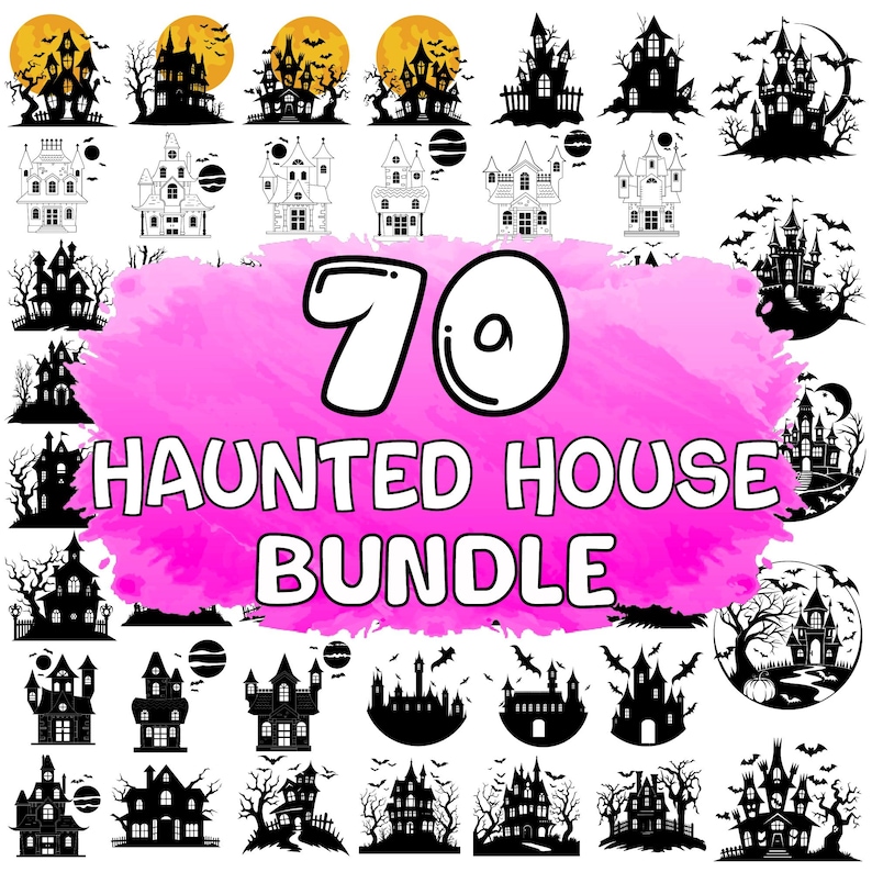 Haunted SVG Bundle, Haunted House SVG Bundle, Halloween SVG, Haunted ...