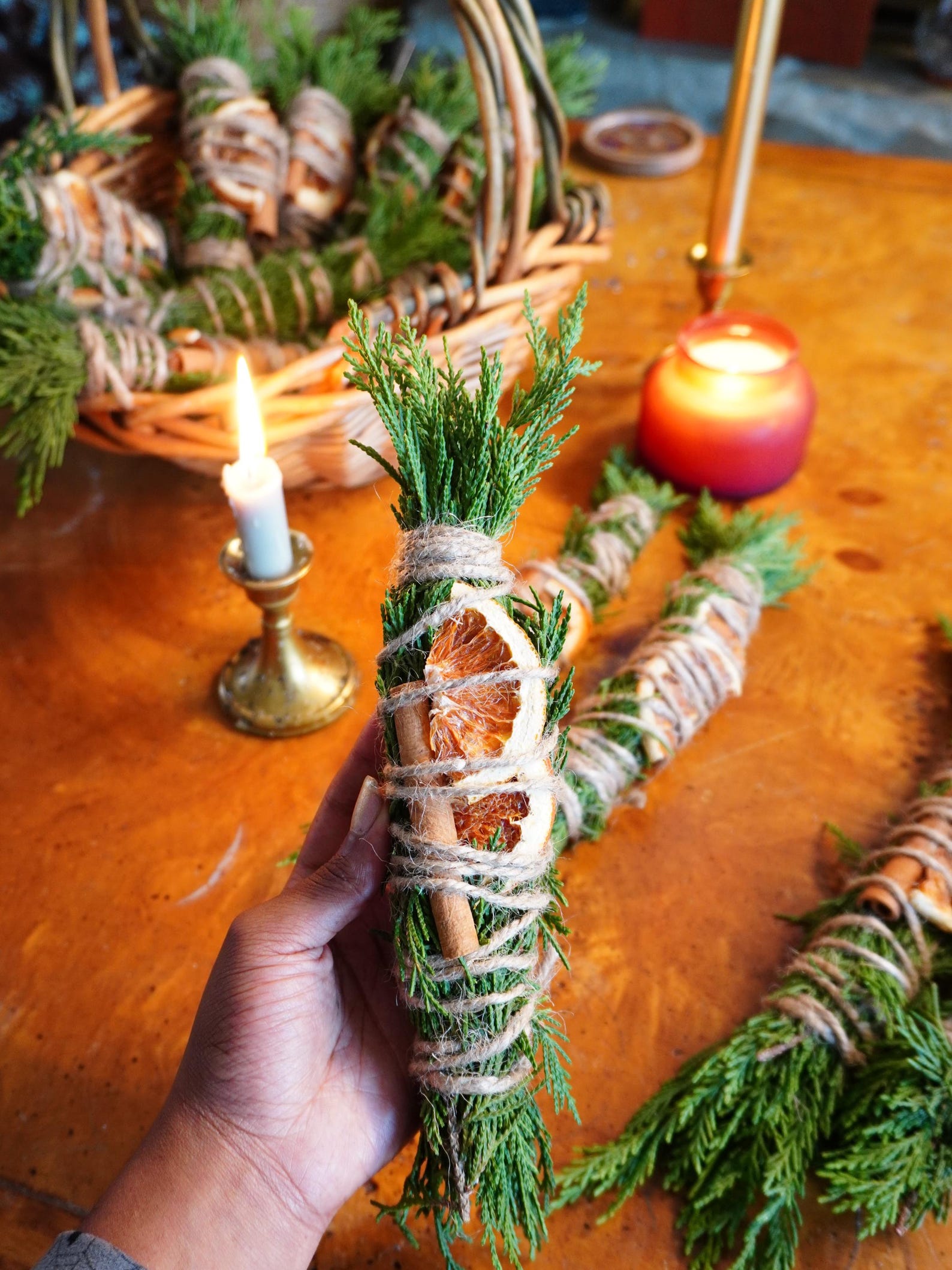 Winter Solstice Cedar Smudge Stick | Smudge Stick | Cedar Stick ...