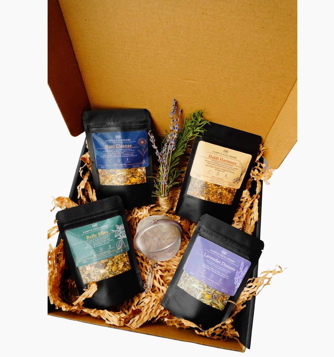 Wellness Sample Gift Box | Herbal Tea Sample Gift Box - Etsy