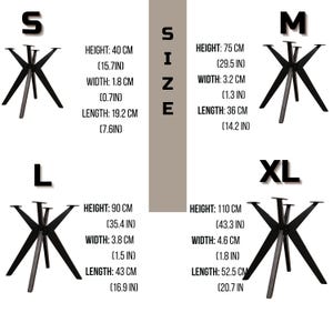 Spider Table Legs Rustic Steel Frame for All Type Top Steel Table Base ...