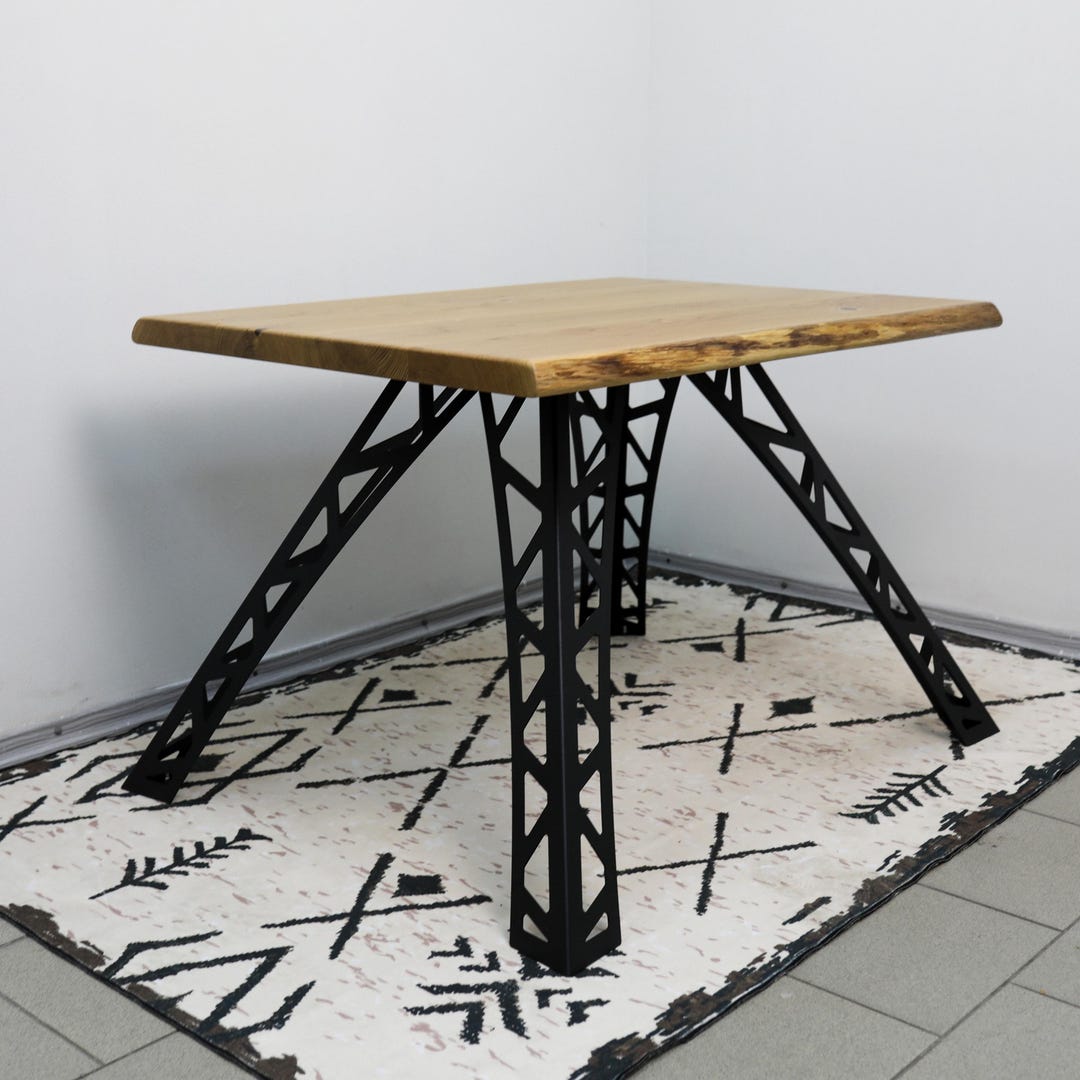 Dining Table Legs Modern Metal Base Unique Geometric Heavy Duty ...