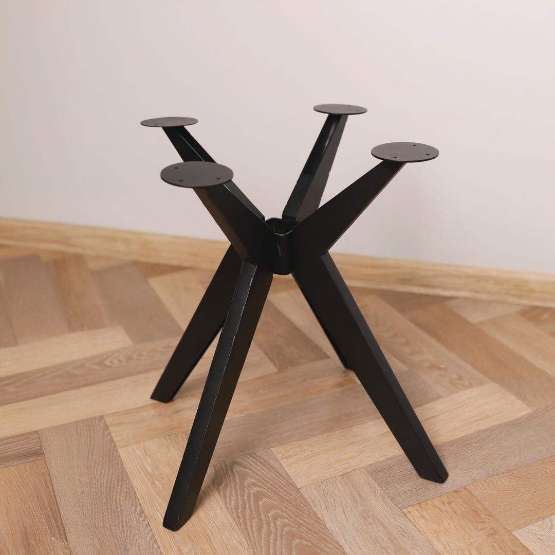 Metal Table Legs Farmstyle Spider Table Base Mid Century X Table Base ...
