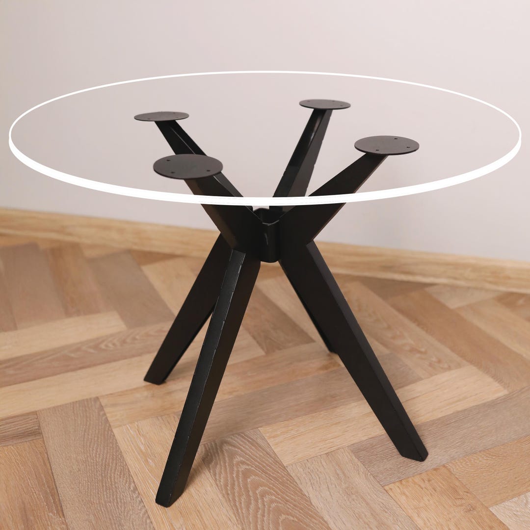 Metal Table Base Spider Steel Legs Handmade Metal Furniture Frame Mid ...