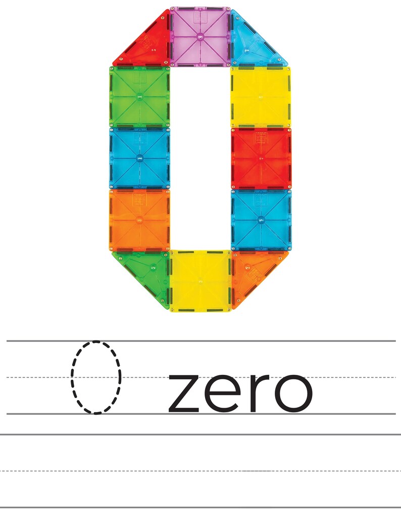 Counting Magnetic Tile Practice Sheets, Printable, Magnatile Picasso ...