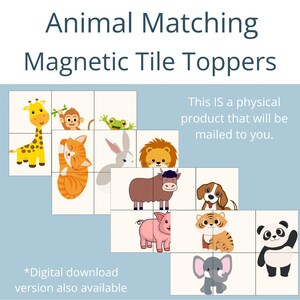 Magnetic Tile Topper Stickers, Printable, Magnatile Picasso Tile ...