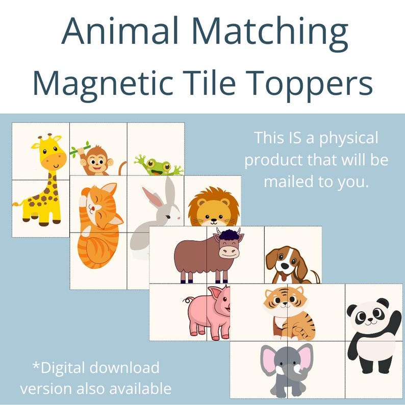 Magnetic Tile Topper Stickers, Printable, Magnatile Picasso Tile ...