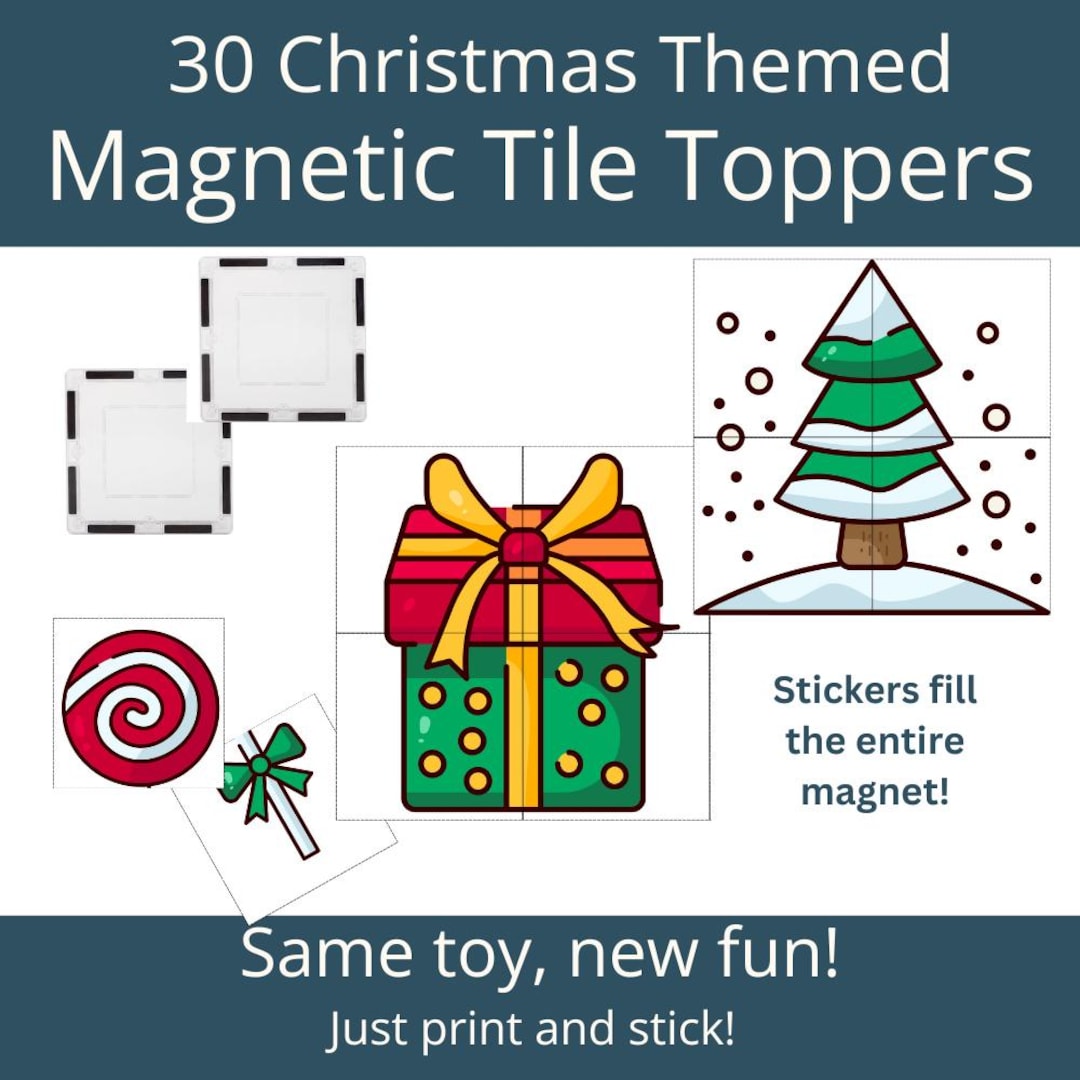 Magnetic Tile Topper Stickers, Printable, Magnatile Picasso Tile ...