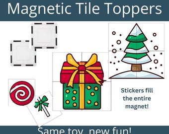 Magnetic Tile Topper Stickers, Printable, Magnatile Picasso Tile ...