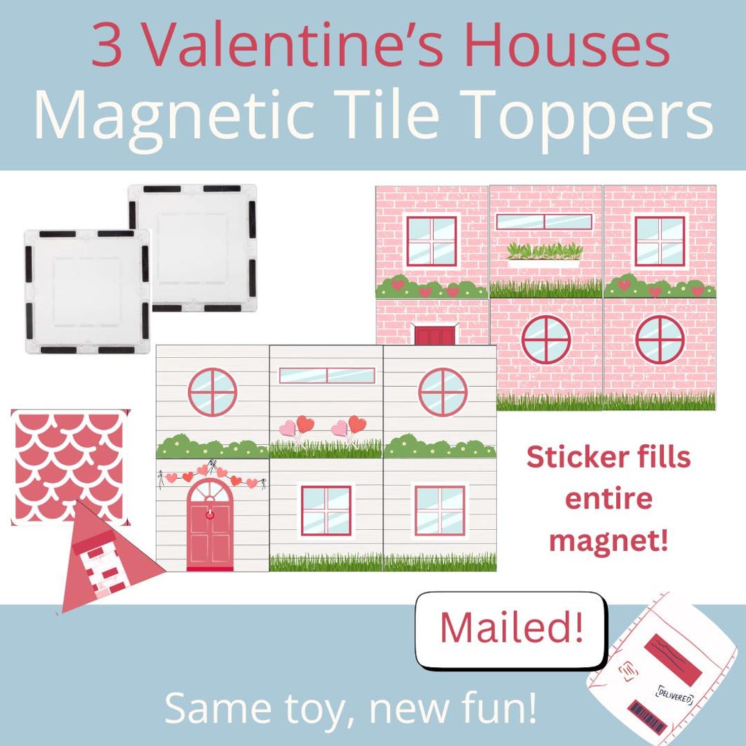 Magnetic Tile Topper Stickers, Printable, Magnatile Picasso Tile ...