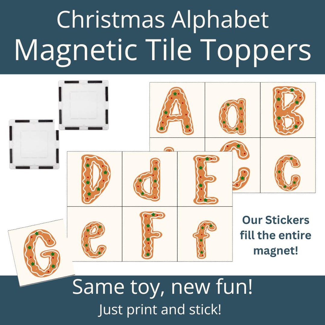Magnetic Tile Topper Stickers, Printable, Magnatile Picasso Tile ...