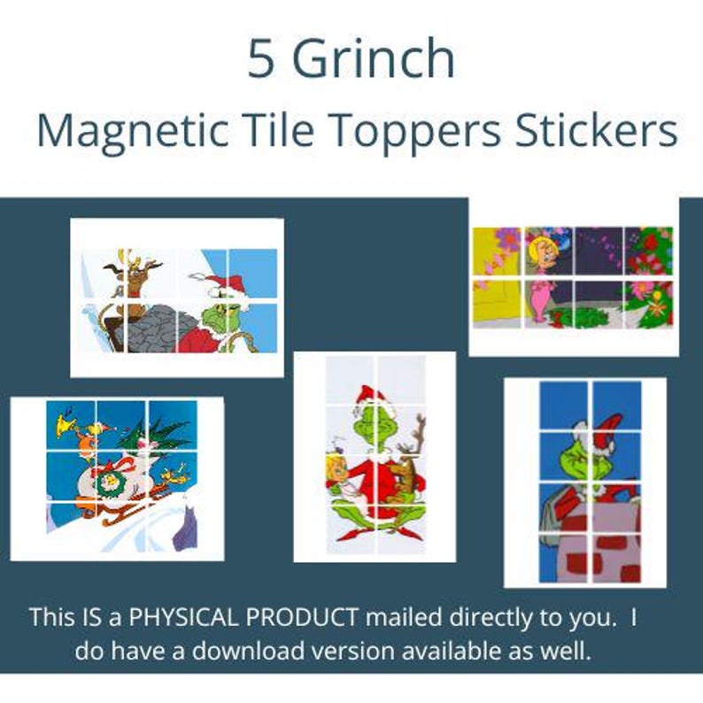 Magnetic Tile Topper Stickers, Printable, Magnatile Picasso Tile ...