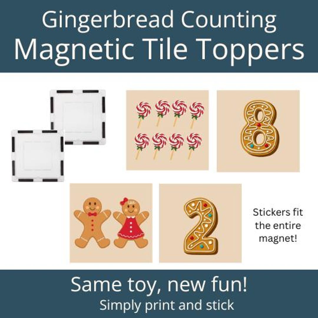 Magnetic Tile Topper Stickers, Printable, Magnatile Picasso Tile ...