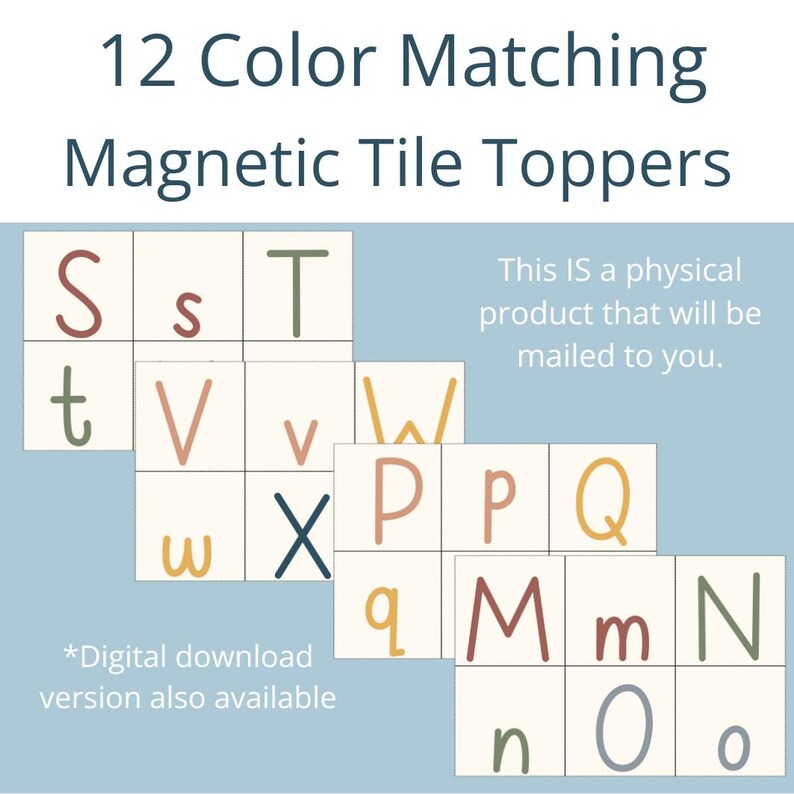 Magnetic Tile Topper Stickers, Printable, Magnatile Picasso Tile ...