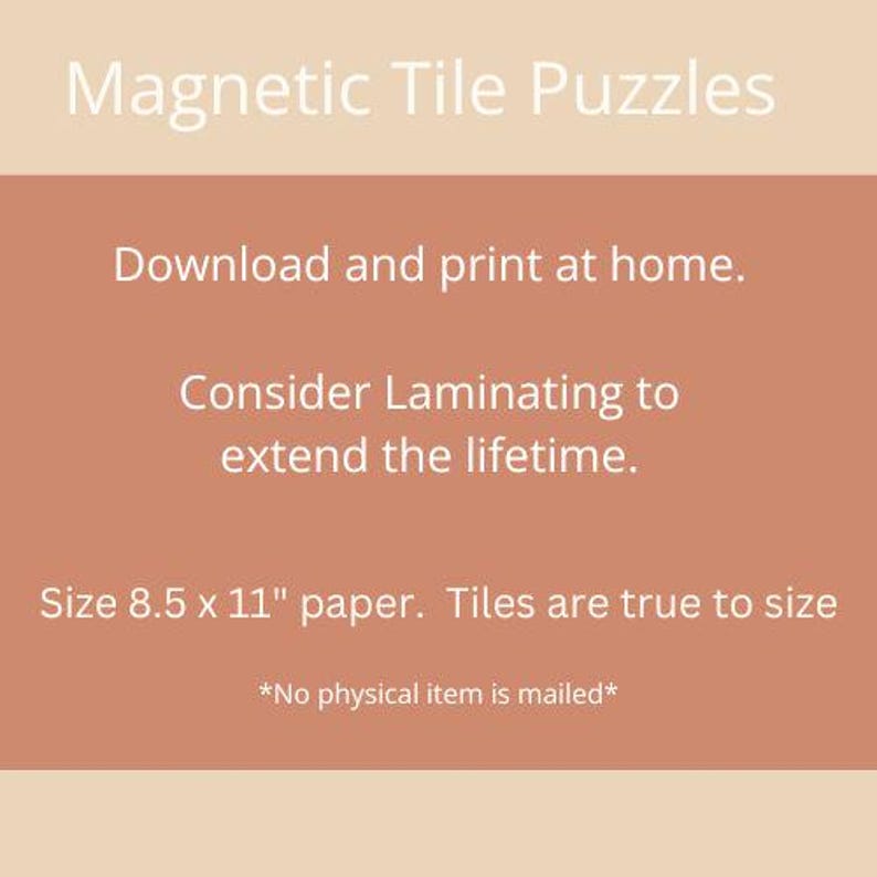 Magnetic Shadow Puzzle, Printable, Magnatile Picasso Tile, Puzzle ...
