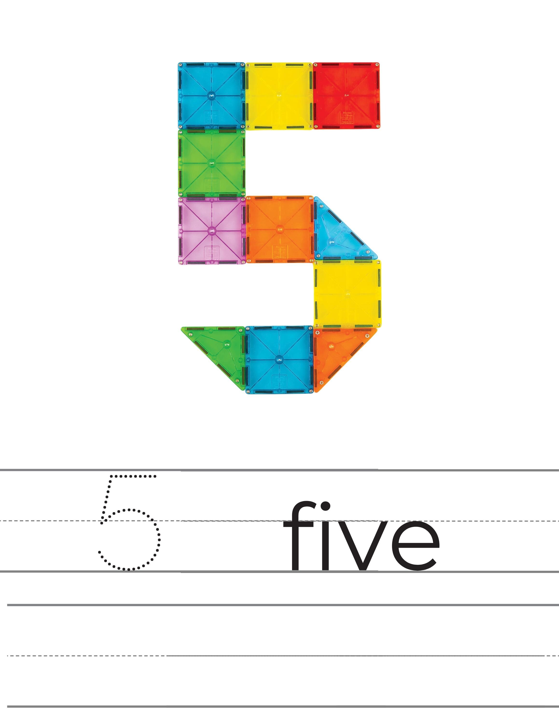 Counting Magnetic Tile Practice Sheets, Printable, Magnatile Picasso ...