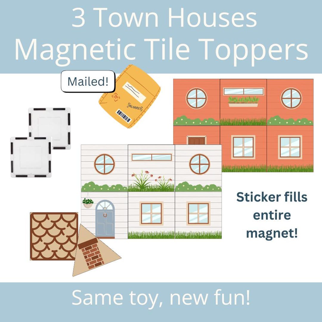 Magnetic Tile Topper Stickers, Printable, Magnatile Picasso Tile ...