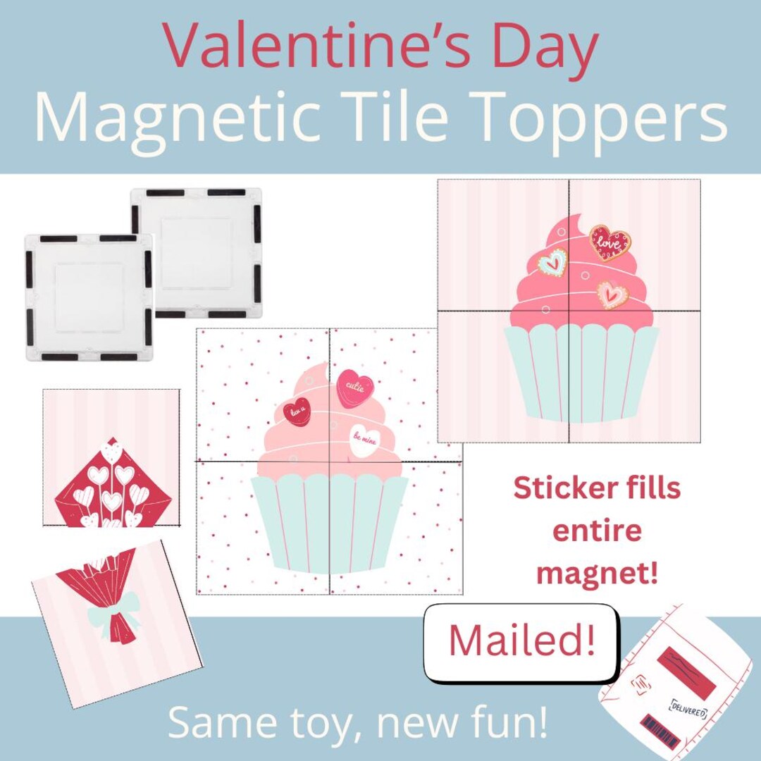Magnetic Tile Topper Stickers, Printable, Magnatile Picasso Tile ...