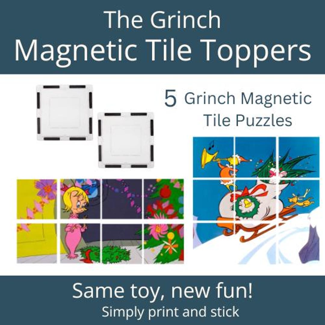 Magnetic Tile Topper Stickers, Printable, Magnatile Picasso Tile ...