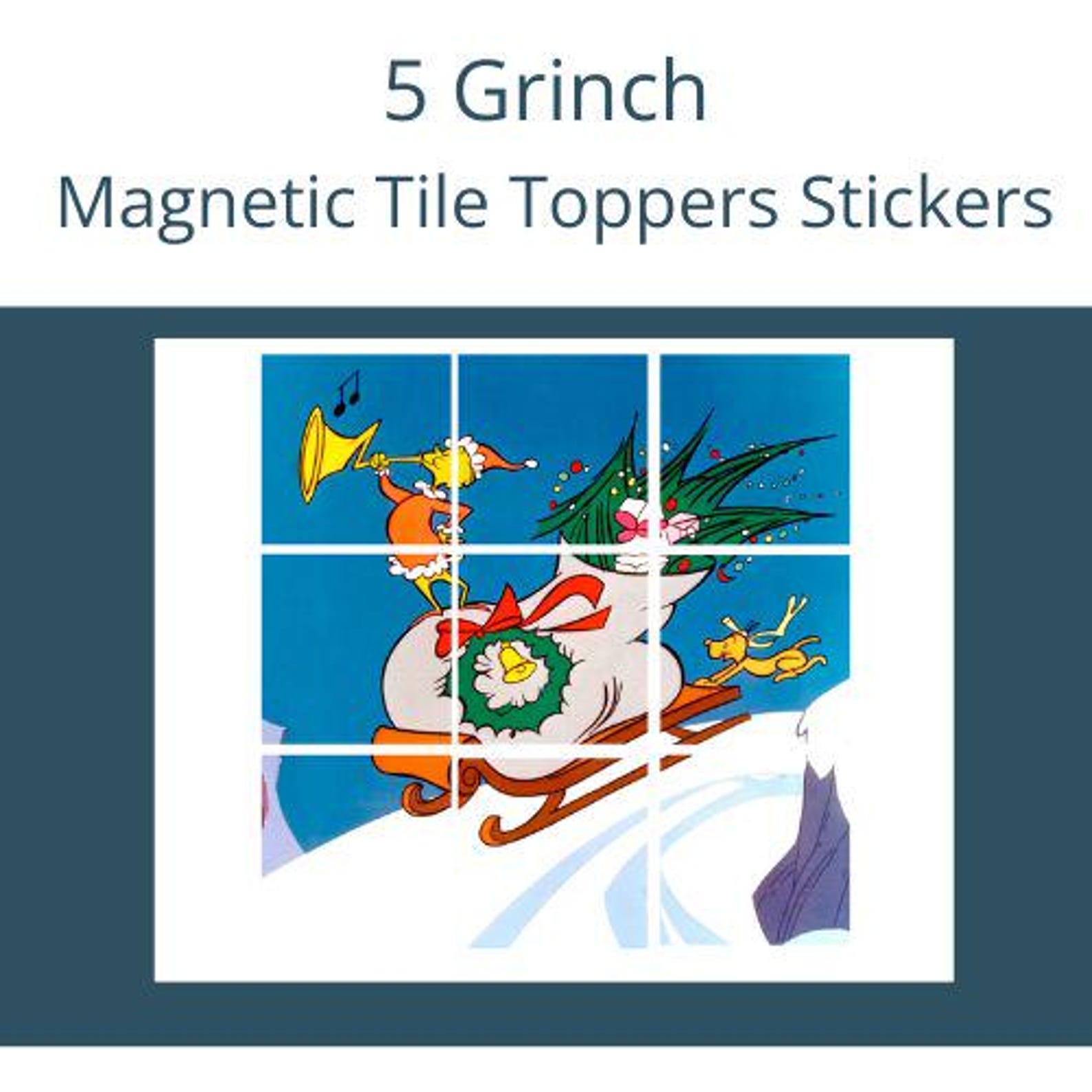 Magnetic Tile Topper Stickers, Printable, Magnatile Picasso Tile ...