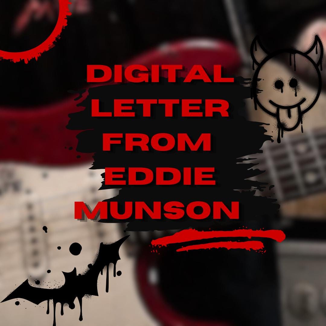 Letter From Eddie Munson - Etsy
