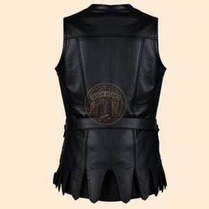 Handmade Mens Leather Gothic Vest, Genuine Leather Gladiator Vest ...