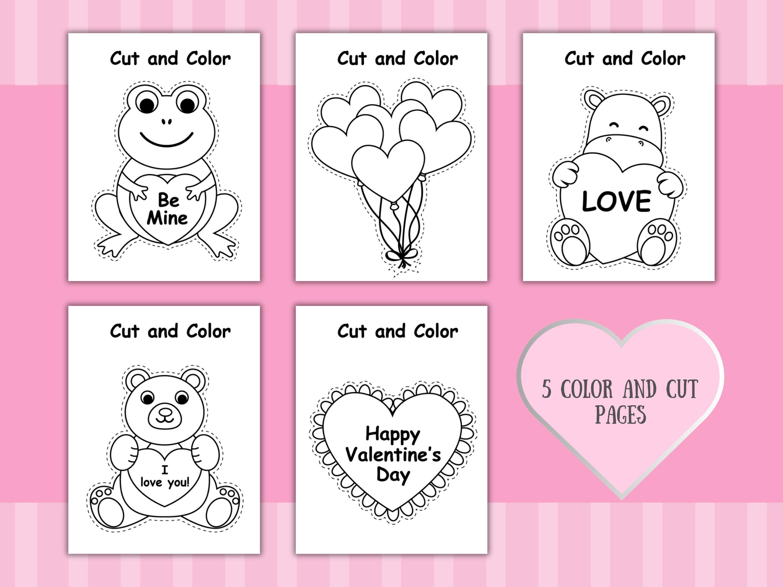 Valentine Coloring Pages for Kids Classroom Activities Valentine Party ...