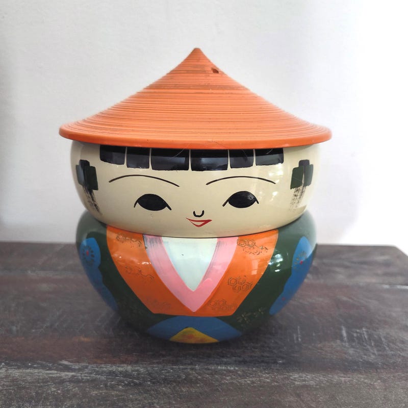 Japanese Kokeshi Box - Etsy