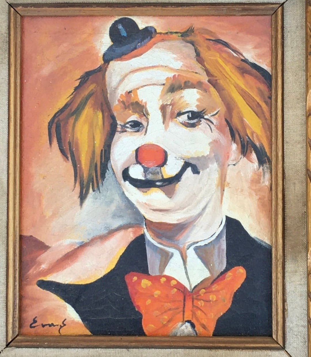 Happy 4th of July We Love Offers Vintage Clown Portrait Oil Painting ...
