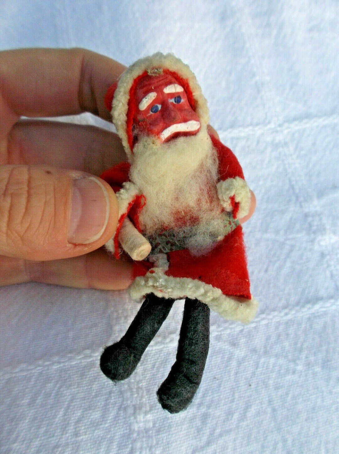 We Love Offers Antique Cloth Santa Claus Doll // Handmade & Hand ...
