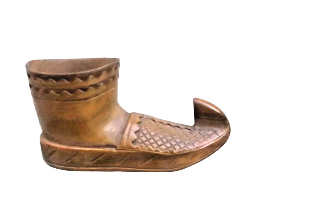 Happy Fathers Day Hand Carved Vintage Wooden Shoe or Boot // Small 4.75 ...