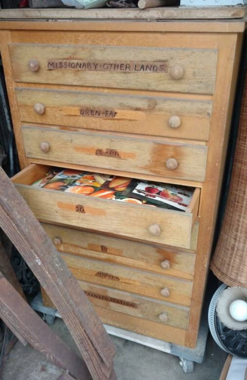 Vintage Solid Wood Map Drawer Cabinet Dresser - Etsy