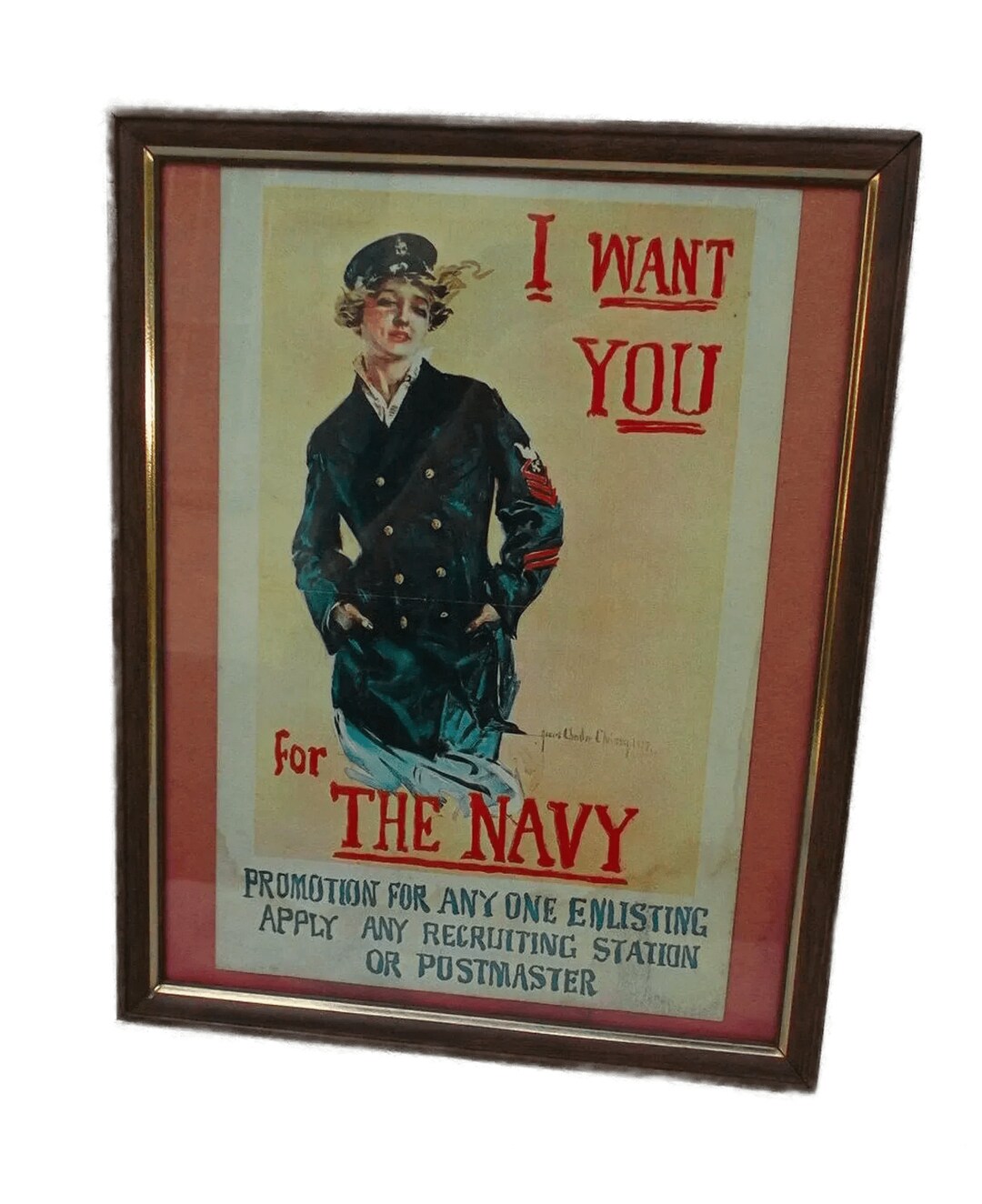 All Offers Considered Today // Vintage I Want You for the Navy // Large ...