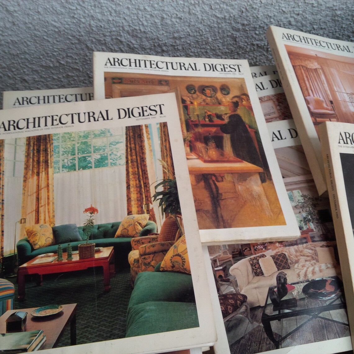 Lot Vintage Architectural Digest Magazine // 1980 1981 1982 | Etsy