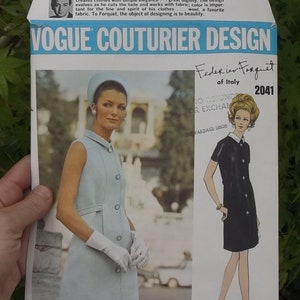 Vintage Federico Forquet Sewing Pattern // Original Vogue Couturier ...