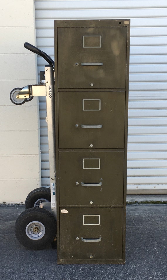Mid Century Vintage Yawman Erbe New York Metal File Cabinet Army Military Green IG therecyclingethic Offers Welcome Etsy