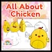 All About Chicken Spring Craft Activity Writing Prompts Bulletin Board ...
