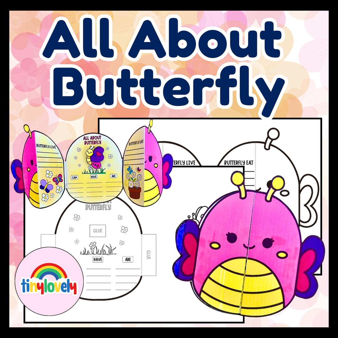 All About Butterfly Spring Craft Activity Writing Prompts Bulletin ...