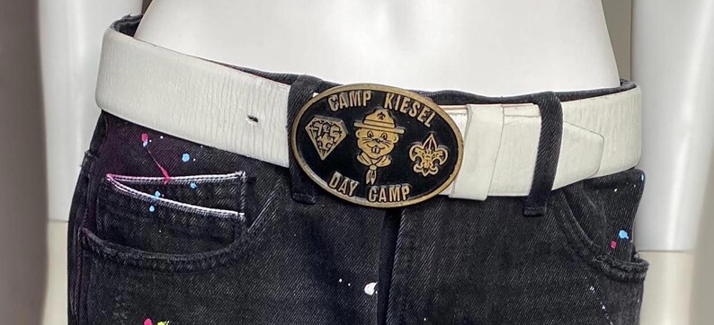 1980's Camp Kiesel Day Camp Brass Belt Buckle Boy Scouts USA - Etsy