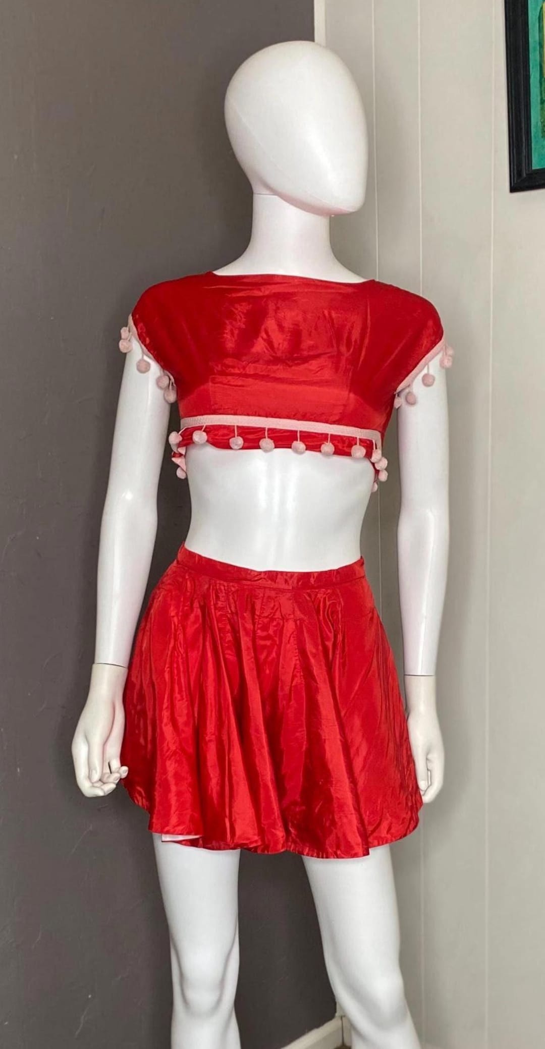 1940's Vintage Burlesque Costume 2 Piece Cabaret Outfit Size XS - Etsy