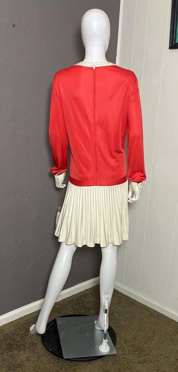 1960's MOD Drop Waist Pleated Mini Dress from Adele M… - Gem