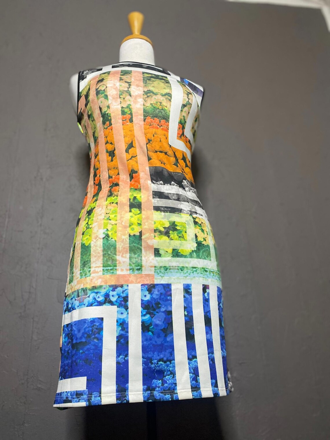 Y2K Flower Maze Print Dress Just Love Y2K Body Con Floral Maze Dress ...