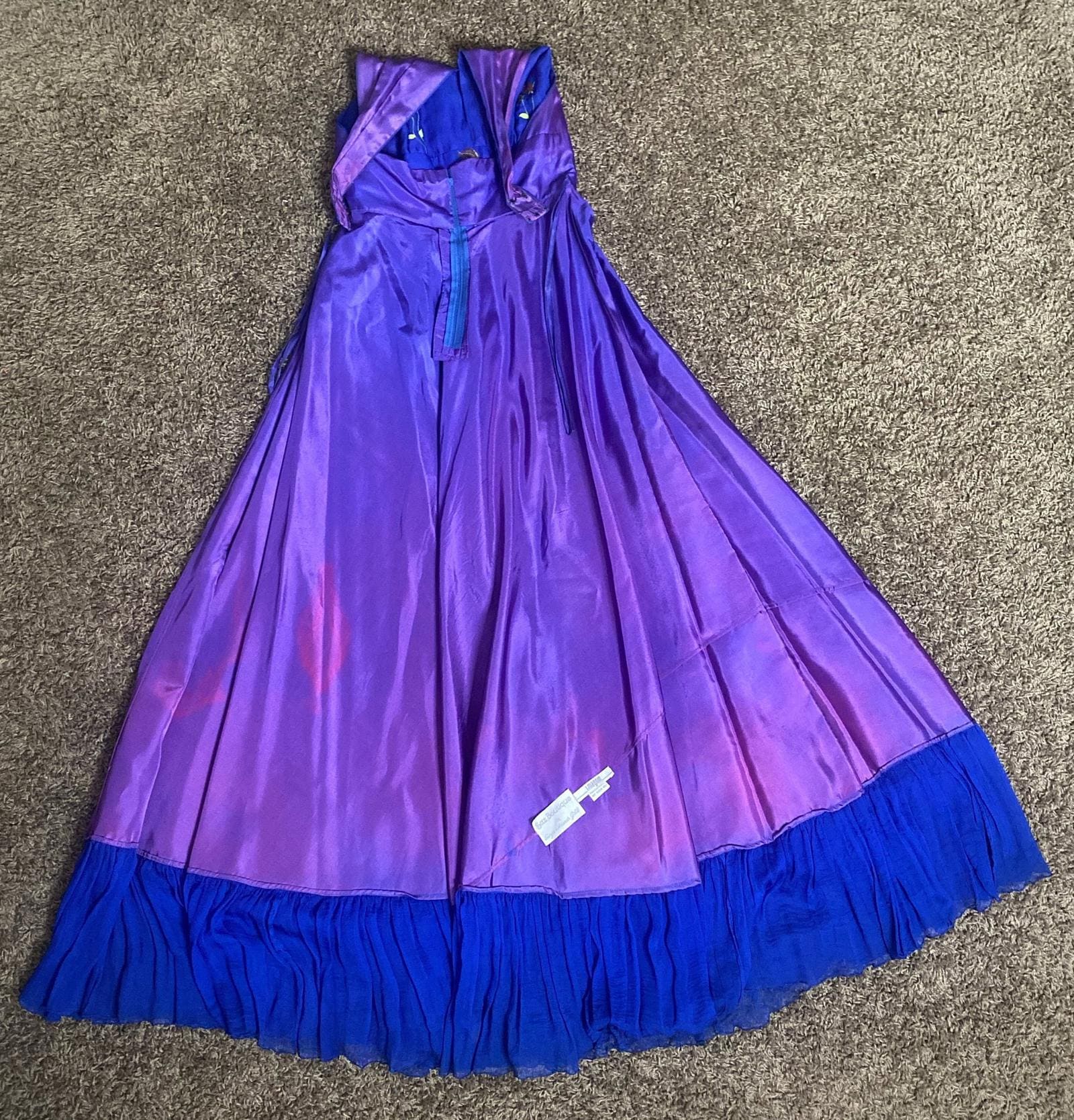 1970's Silk Chiffon Halter Gown and Wrap From SAZ by Surjit Adarsh Gill ...