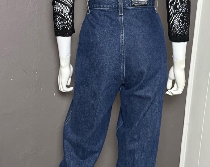 1990's Bare Back High Waist Jeans From Rocky Mountain Size 7/8 Rockies ...