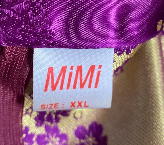 Y2K Magenta + Gold Satin Cheongsam Mini Dress size M/L - Gem