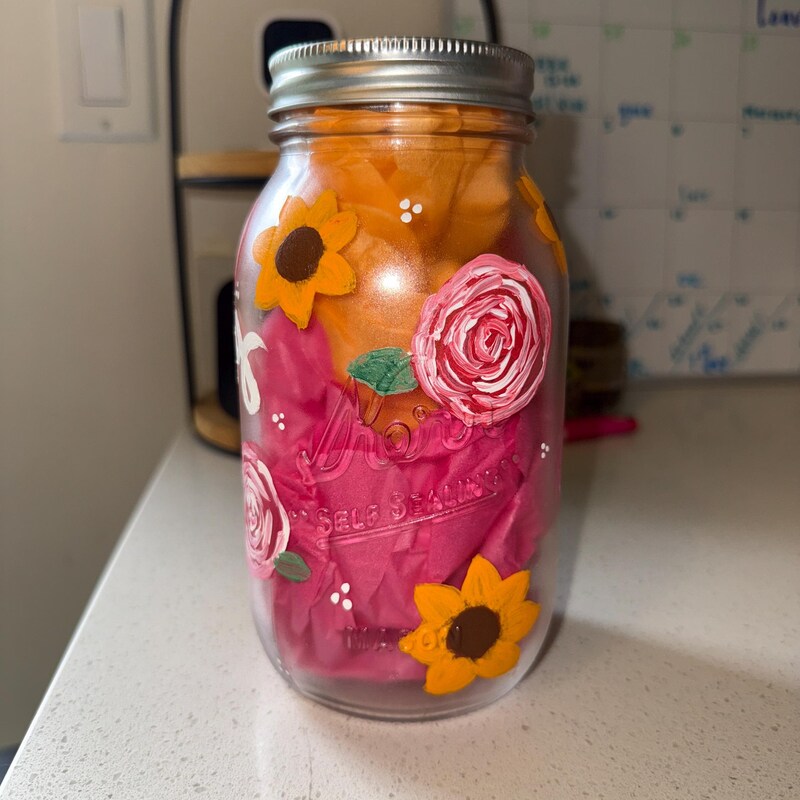 Painted Mason Jars - Etsy