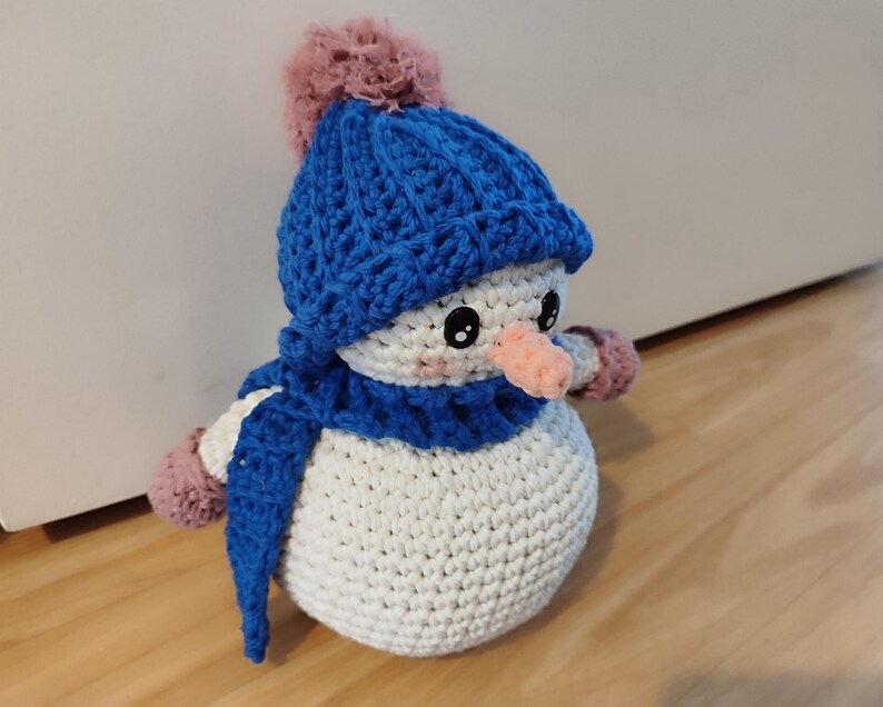 The Buddy Snowman Crochet Pattern: Snow-man Door Stop_diy Winter Decor ...