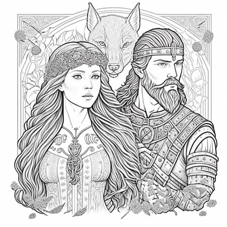 Viking Coloring Pages - Etsy