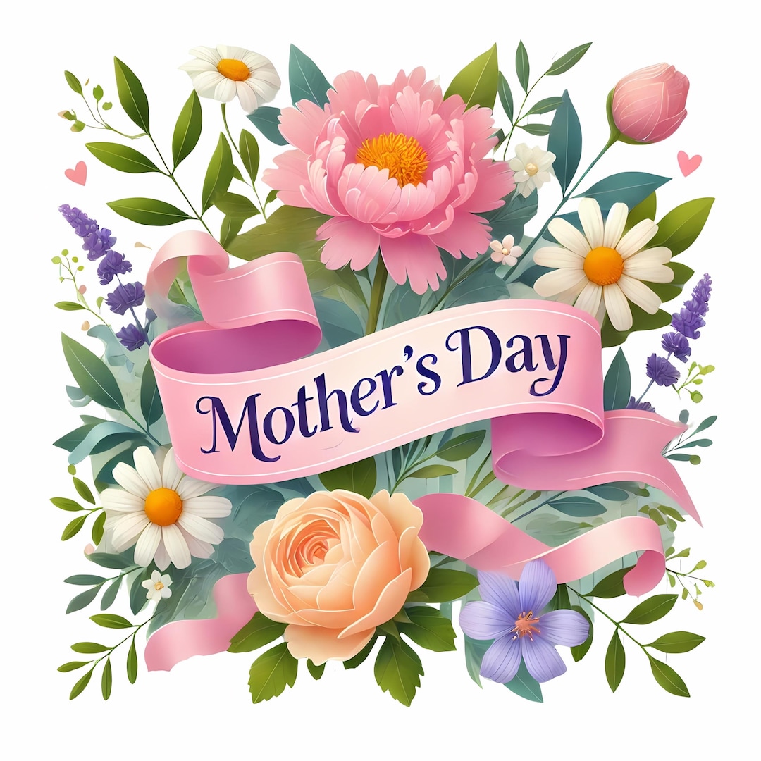 Mother's Day Clipart Bundle, Mother's Day PNG Graphics, Mother's Day ...