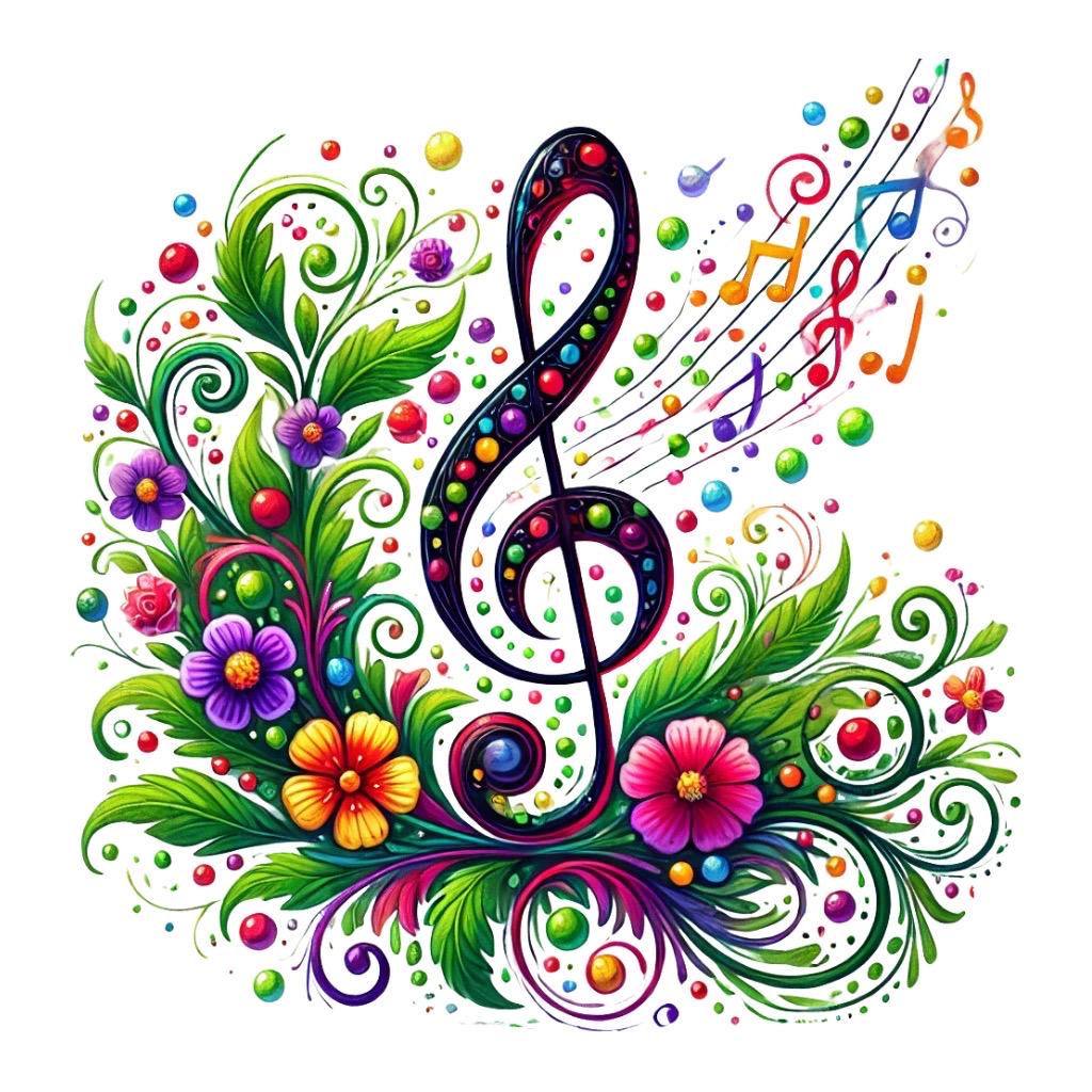 Music Note Clipart, Harmonious Music Note, Clipart Bundle, Musical Art ...