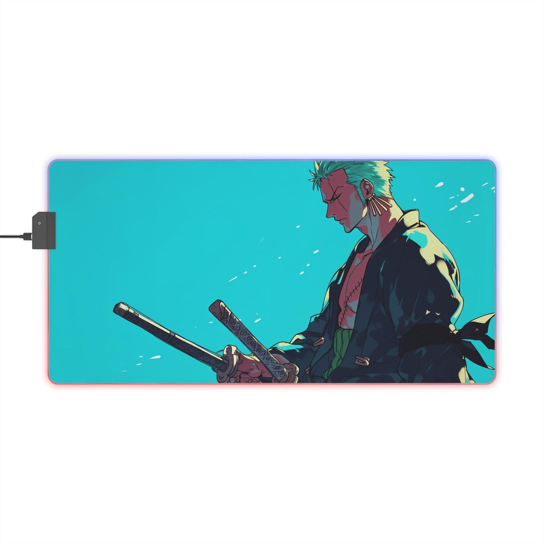 Zoro One Piece LED Gaming Mouse Pad - Etsy